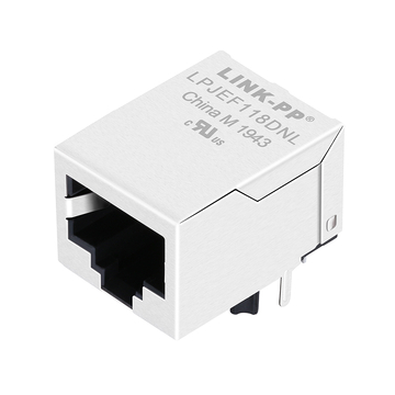 Green/Yellow LED 2X1 Port RJ45 Female Connector without Integrated ...