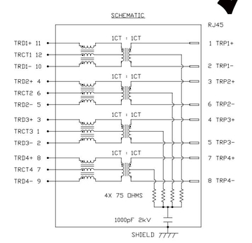A70-112-331N126 Compatible LINK-PP LPJG0926HENL 100/1000 Base-T Tab Down Green/Yellow Led One ...